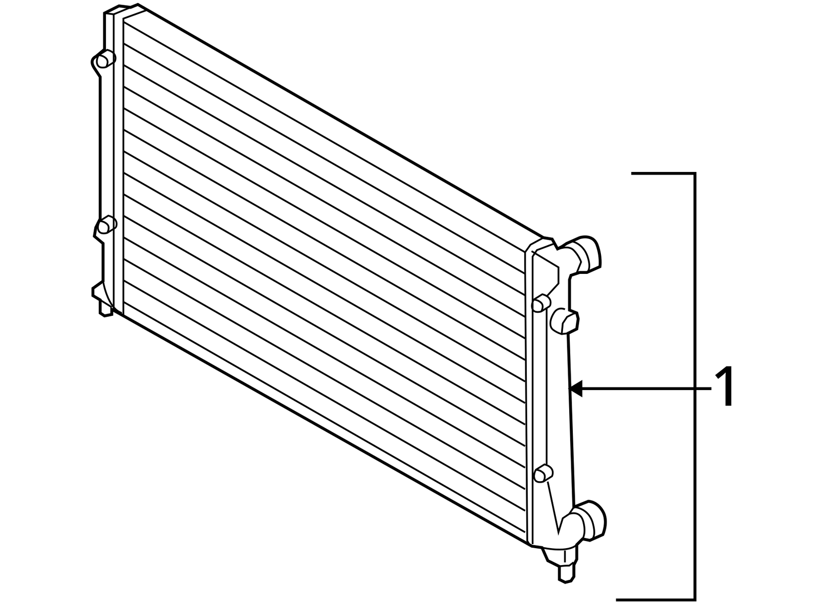 2008-2010 Volkswagen Passat Radiator 82K Miles OEM LKQ | eBay