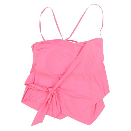 Becca By Rebecca Womens Plus Size Tankini Top Tie Asymmetric Bathing ...
