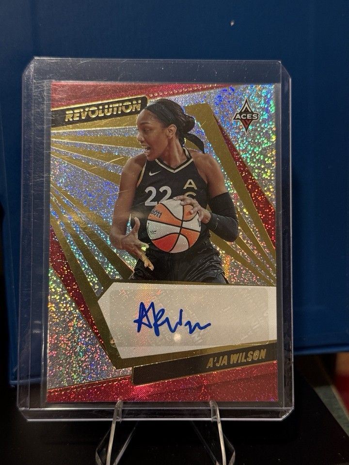 2022 Panini WNBA Revolution A'JA WILSON AUTO Autograph Las Vegas Aces ...