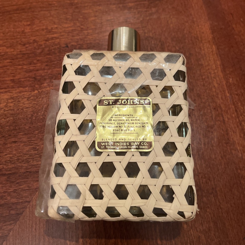Vintage ST. JOHNS BAY RUM VIRGIN ISLANDS MEN COLOGNE 8 FL. OZ SPLASH ...
