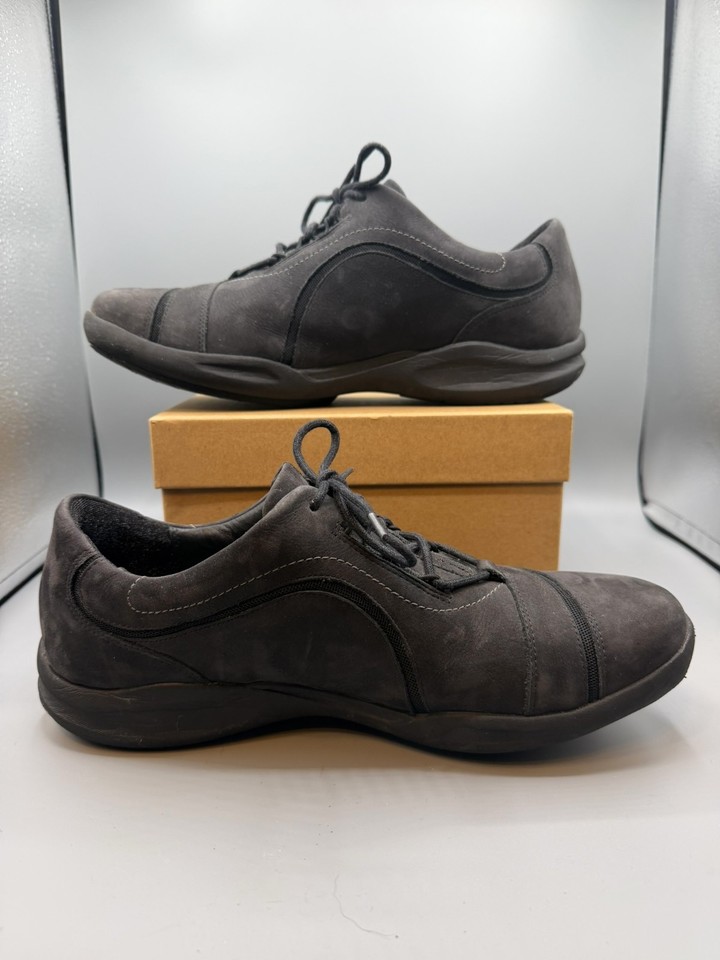 Clarks WaveWalk Suede Walking Shoes Dark Grey Women's US Size 12M | eBay