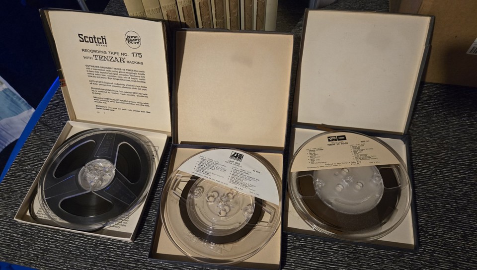 Lot of 11 Vintage Reel To Reel 7" Recording Tapes w/ Hard Shell Case | eBay