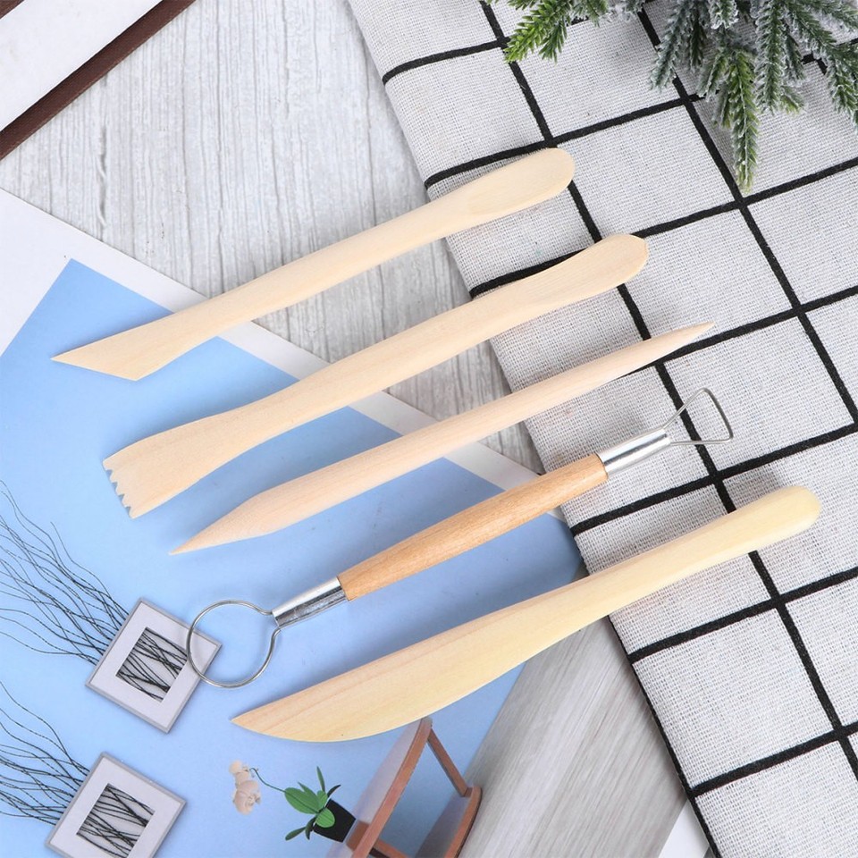 5Pcs Plastic Sculpting Modeling Trimming Tool Ceramics Carving Tools ...