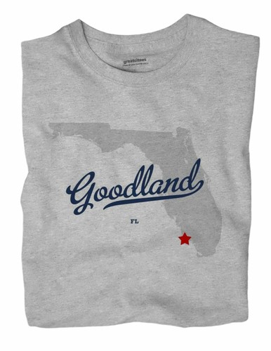 Goodland Florida FL Fla T-Shirt MAP | eBay