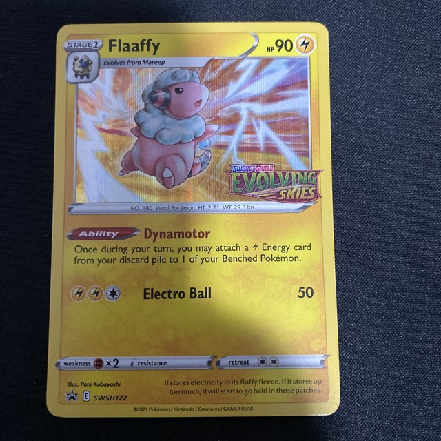 Pokémon TCG Flaaffy Evolving Skies SWSH122 Holo Promo for sale online ...
