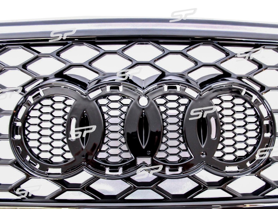 RSQ5 Style Honeycomb Sport Front Grill Grille Gloss Black For 2013-2017 ...