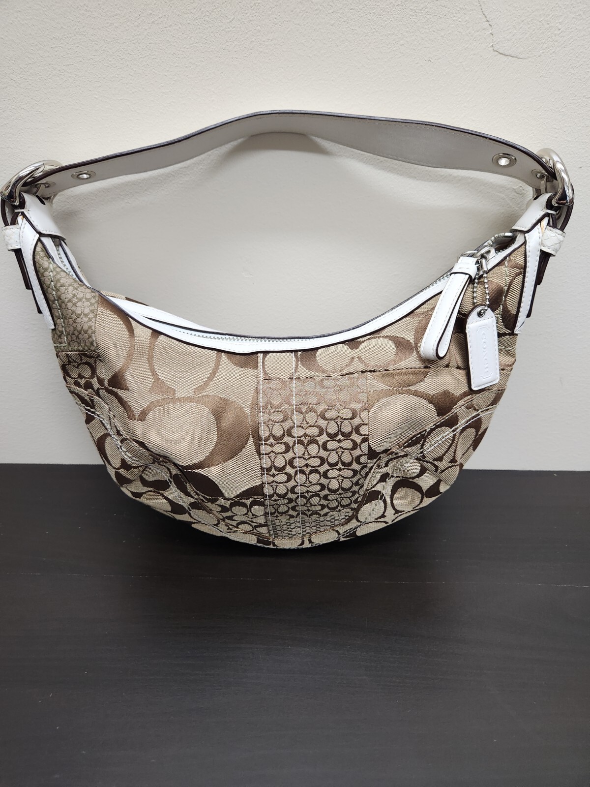 Coach Signature Patchwork Canvas Shoulder - Gem