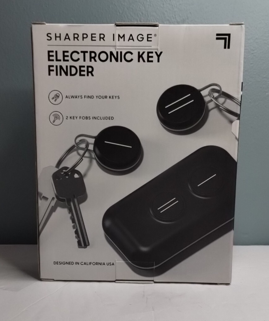 Sharper Image Electronic Key Finder with 2 Key Fobs & Remote - NEW ...
