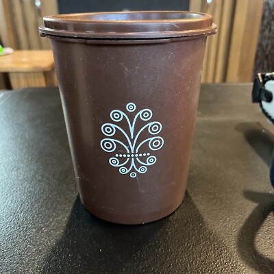 TUPPERWARE ** Vintage ** Brown # 811-3 container w/ Lid | eBay