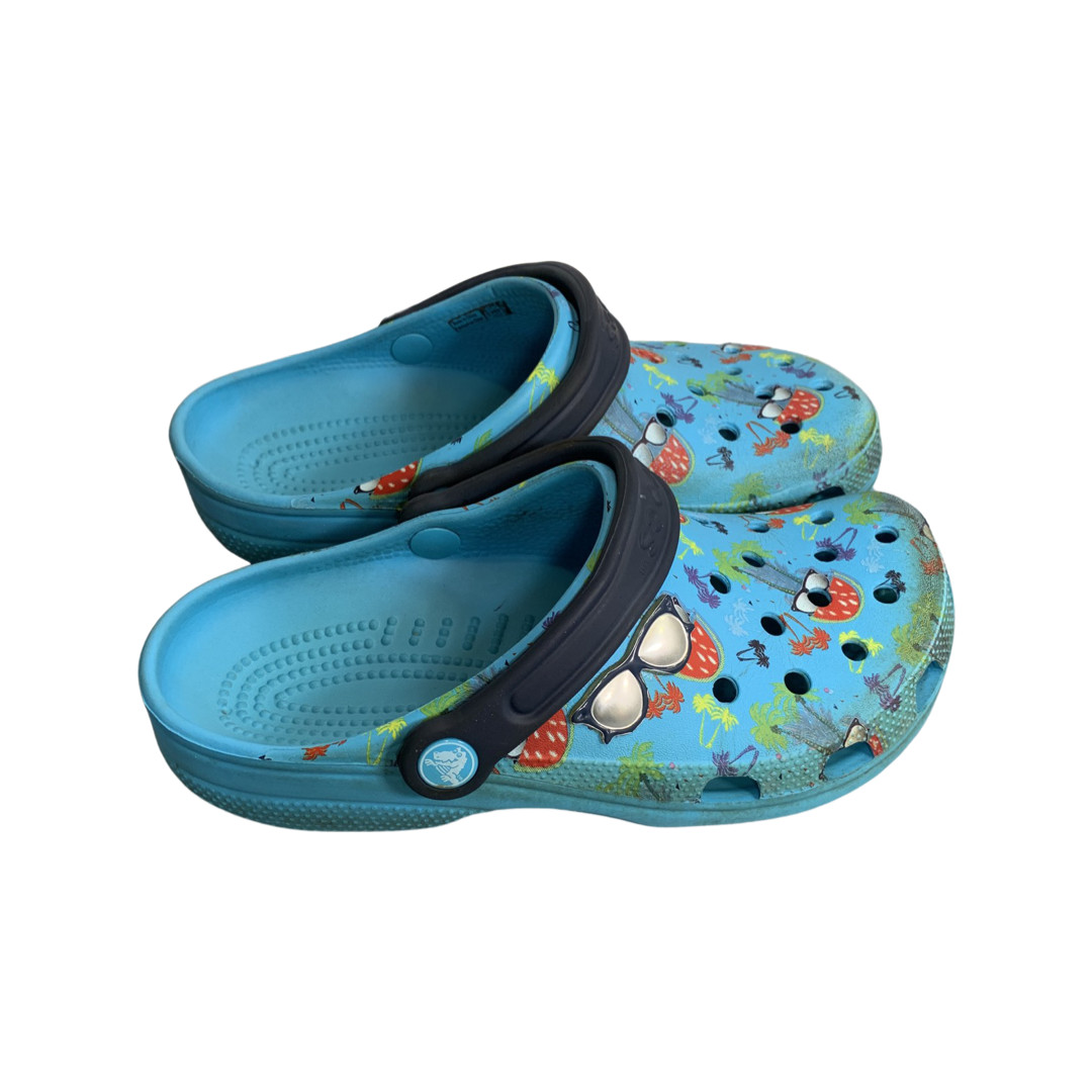 CROCS Pool Blue Palm Tree Watermelon Sunglasses Class… - Gem