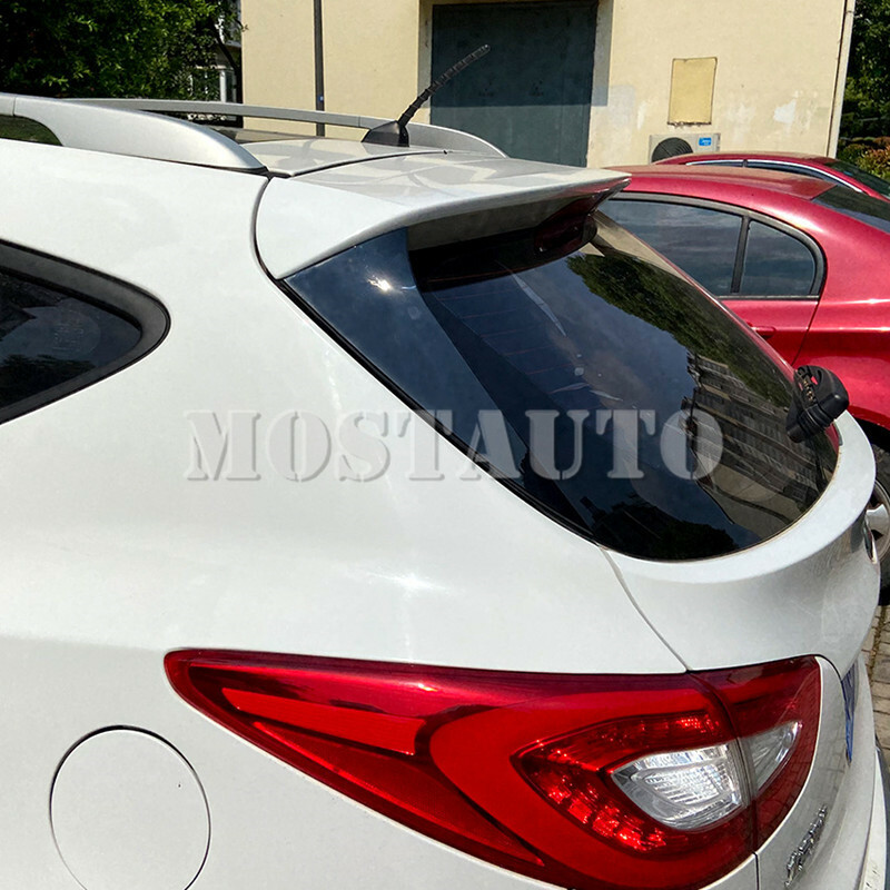 For Hyundai Tucson IX35 Black Rear Window Spoiler Side Wing Trim Cover ...