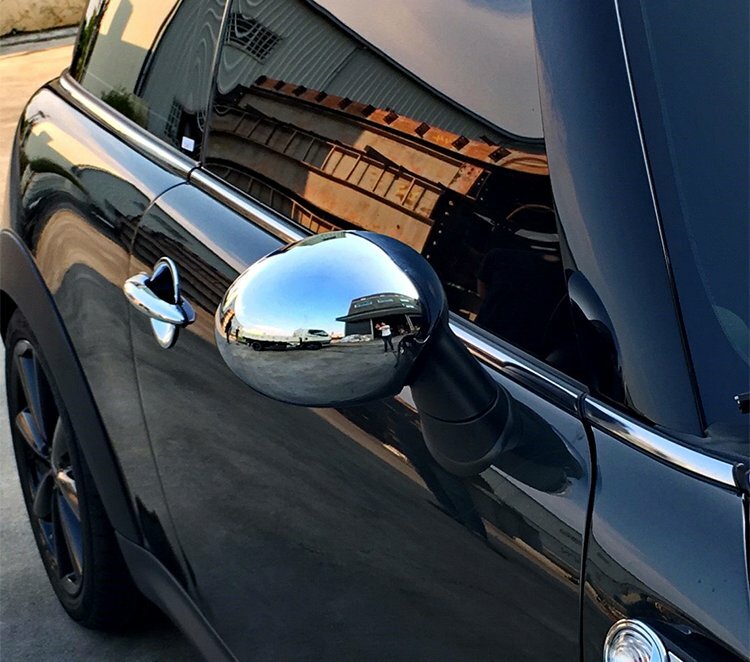 New Chrome Side Door Mirror Covers For Mini Cooper R56 2006-2012 | eBay