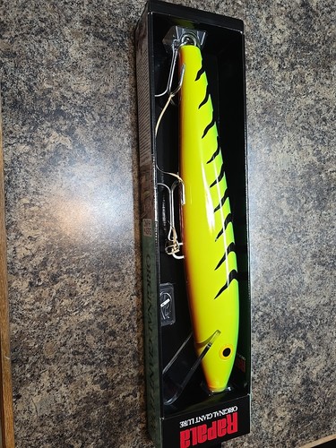 New Rapala Original Giant Lure Firetiger (FT) Minnow Jumbo Crankbait | eBay