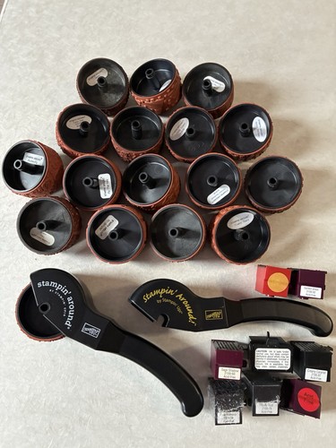 Stampin' Up! Stampin Around Lot of 17 Wheels , 2 Rollagraph Handles ...