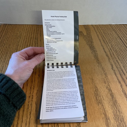 US Army Pocket Physical Training Guide 2020 Ring Bound Exercise Health ...