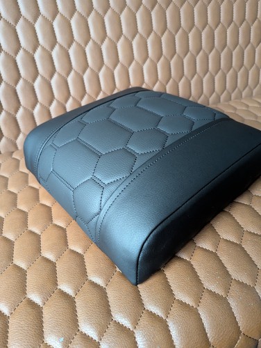 Cubby Box Lid, Land Rover Defender 90 / 110, Black/Hex Stitch | eBay