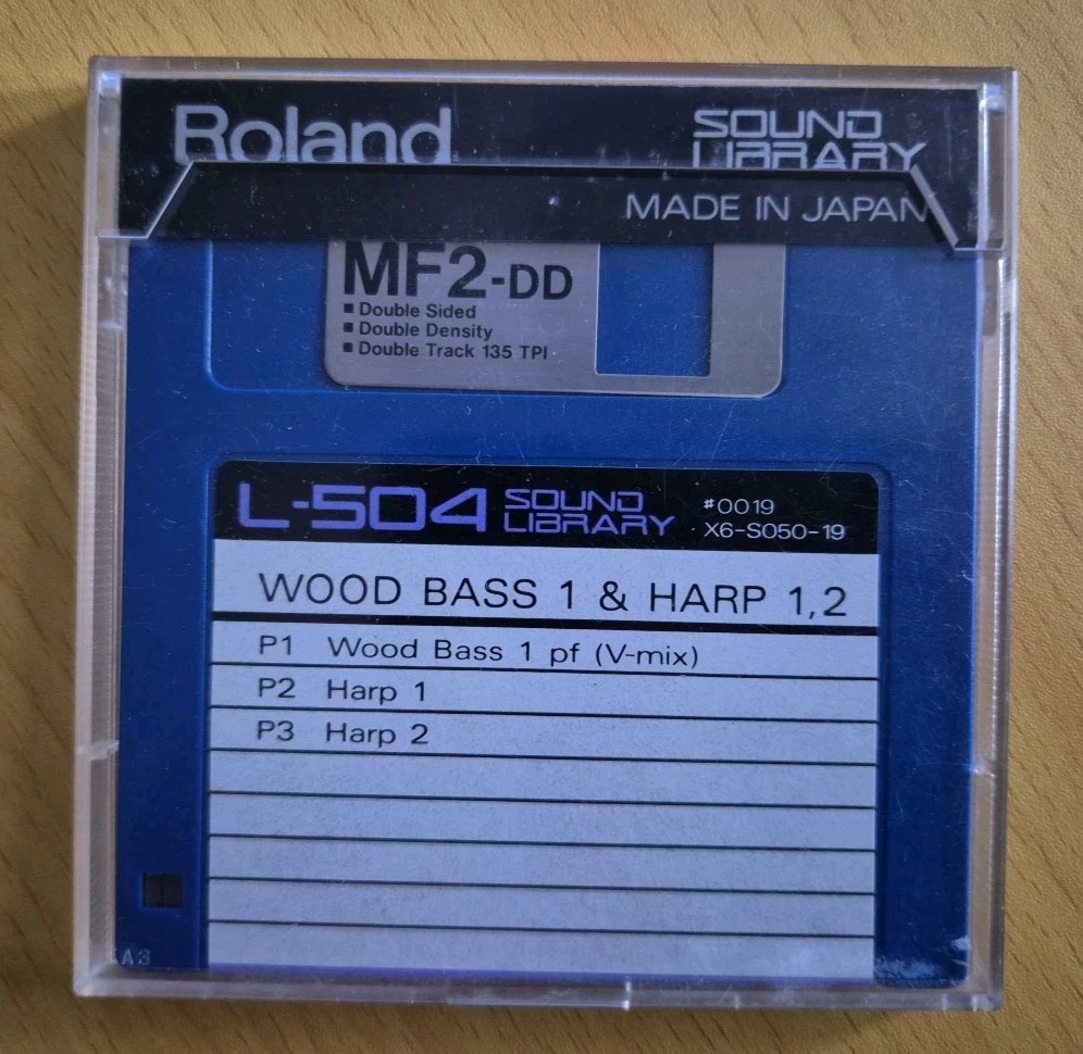 Roland Sounds L - 504 Roland W30 Floppy Disk Sample Library - W30 | eBay