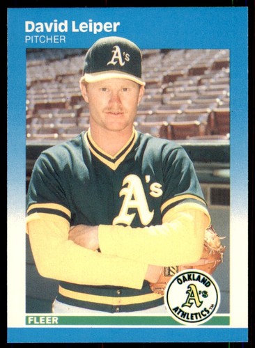 1987 Fleer Glossy Dave Leiper . Oakland Athletics #398 | eBay