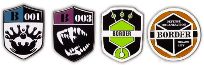 NEU Takara Tomy Arts World Trigger Emblem Anstecker Alle 8 Typen Set ...