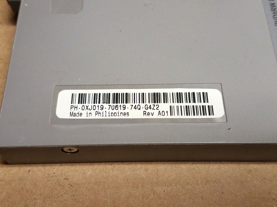 Dell Laptop CD DVD RW Drive 0XJ019 C3284-A00 A01 Compact Disc Master ...