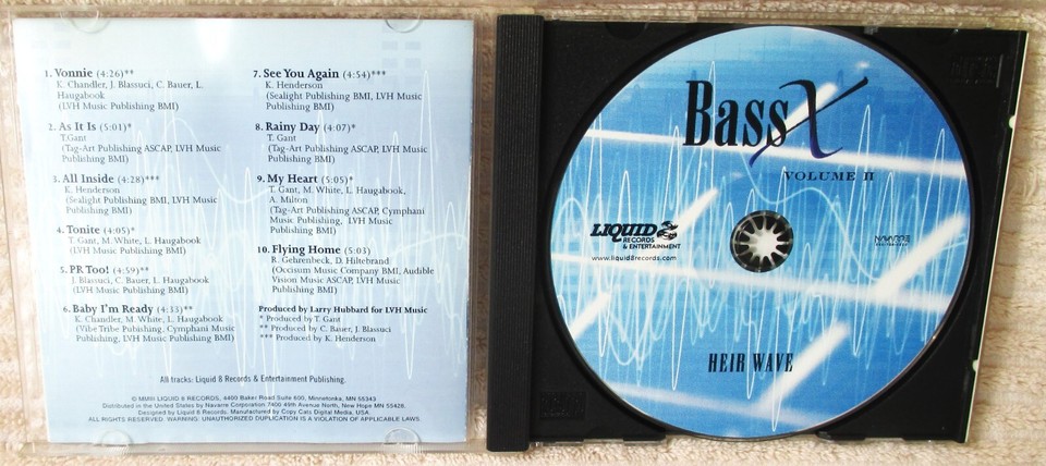Bass X – Volume II Heir Wave CD Liquid 8 Records – LIQ 12142 Funk VERY ...
