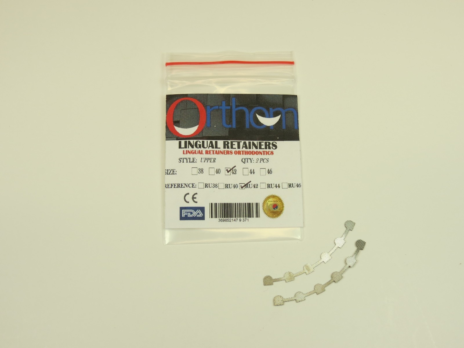 Dental Orthodontic Lingual Retainer Bonding # 42 Upper 3-3 With Mesh ...