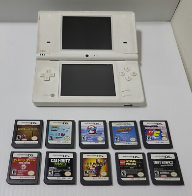 Nintendo DSi White TWL-001 with 10 Games | eBay