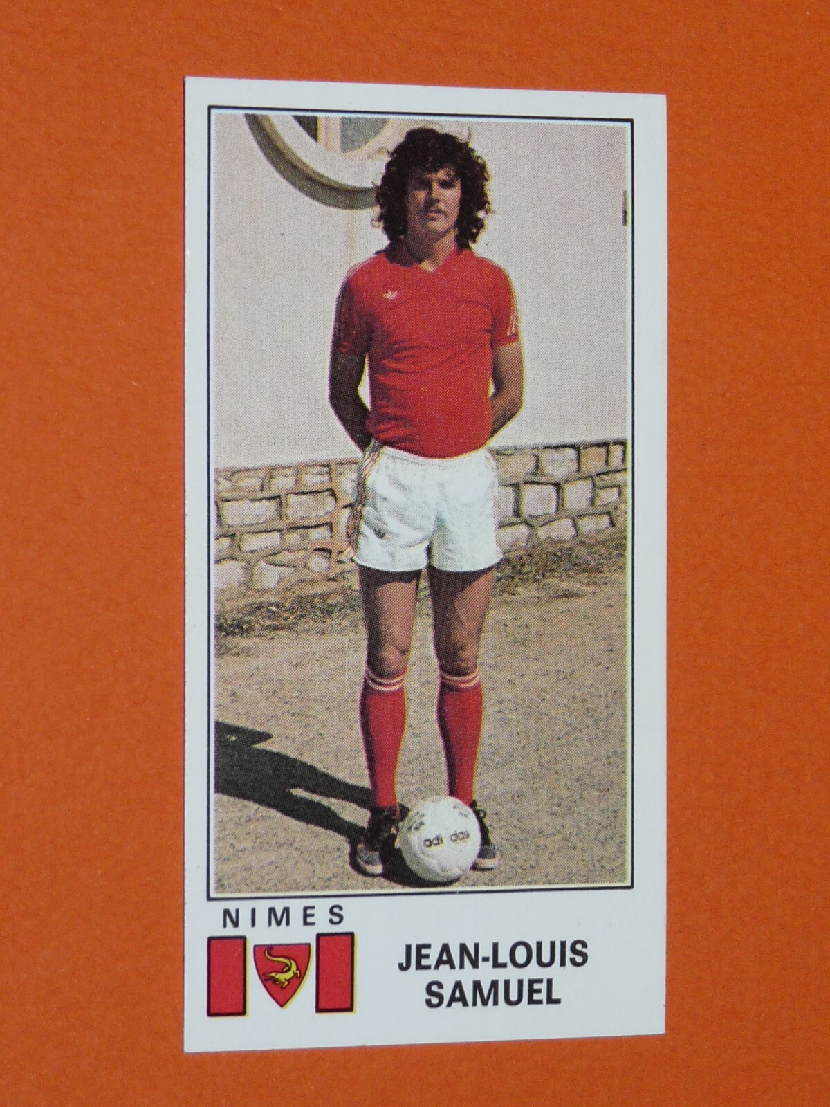 #242 JEAN-LOUIS SAMUEL NIMES OLYMPIQUE CROCOS PANINI FOOTBALL 77 1976 ...