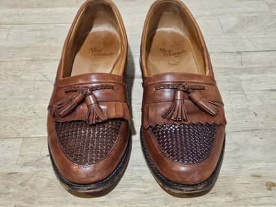 Allen Edmonds Men Cody Natural Leather Loafers Dress Shoes Tassel 1849 ...