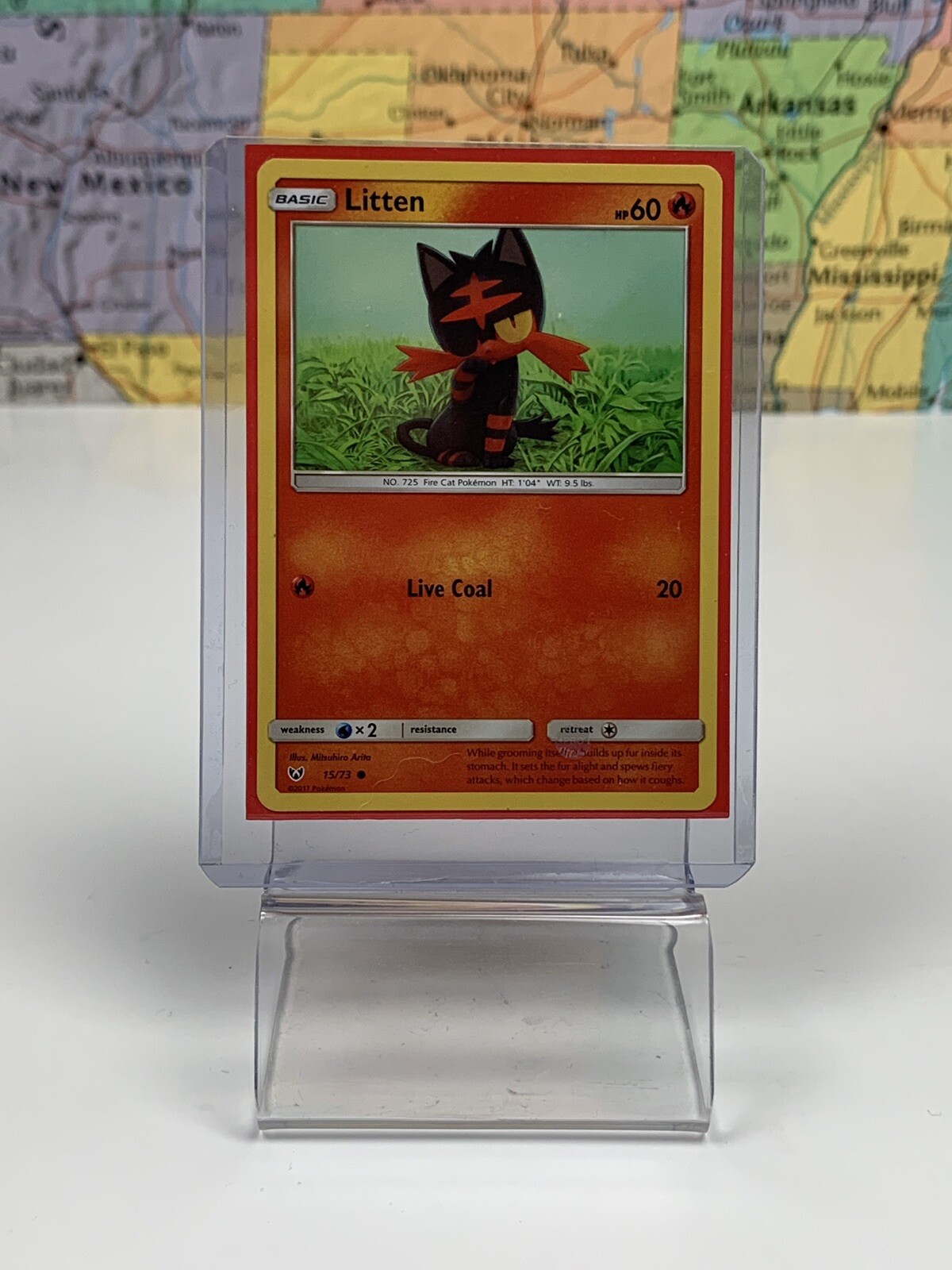 SHIPS SAME DAY Pokemon Litten 15/73 Common Shining Legends NM | eBay