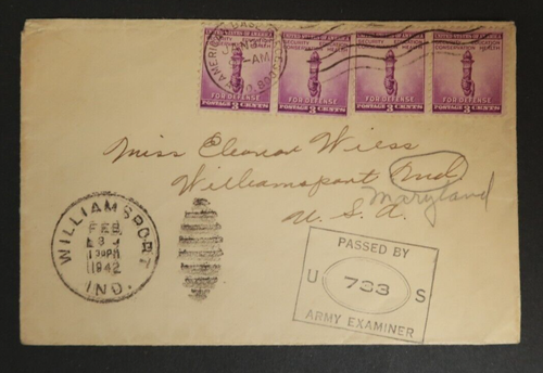World War II WW2 Era VTG Envelope 1942 Passed Army Examiner US 733 | eBay