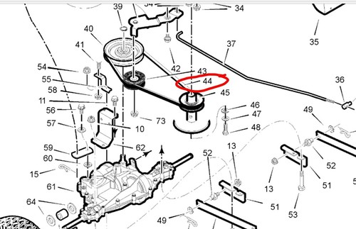Murray wheels drive belt 10.5hp 10hp 30" MID engine manual Gearbox year ...