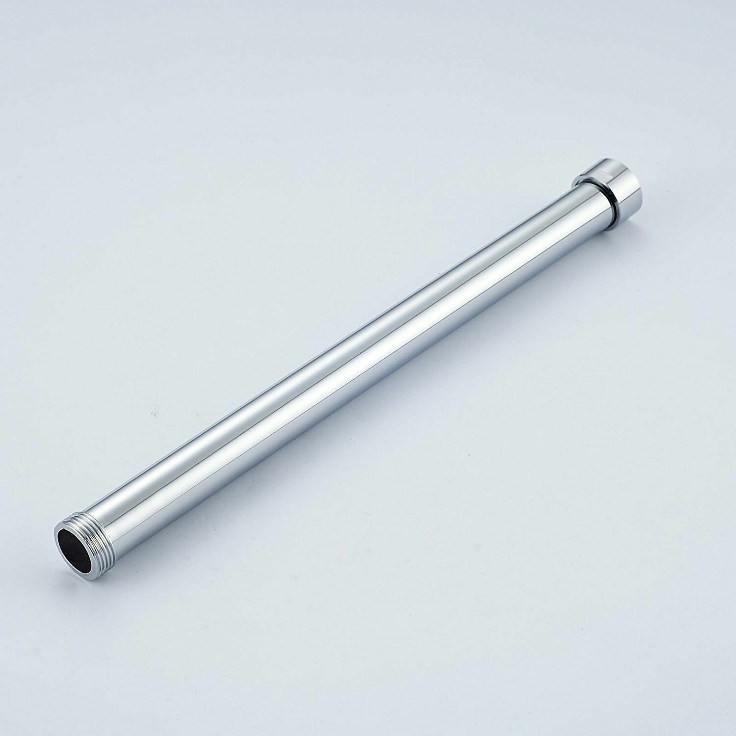 Chrome Round Shower Faucet Extension Tube Bar Shower Rod Extension Pipe ...