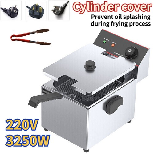 12L Deep Commercial Fryer Stainless Steel Electric Fat Chip Frying ...