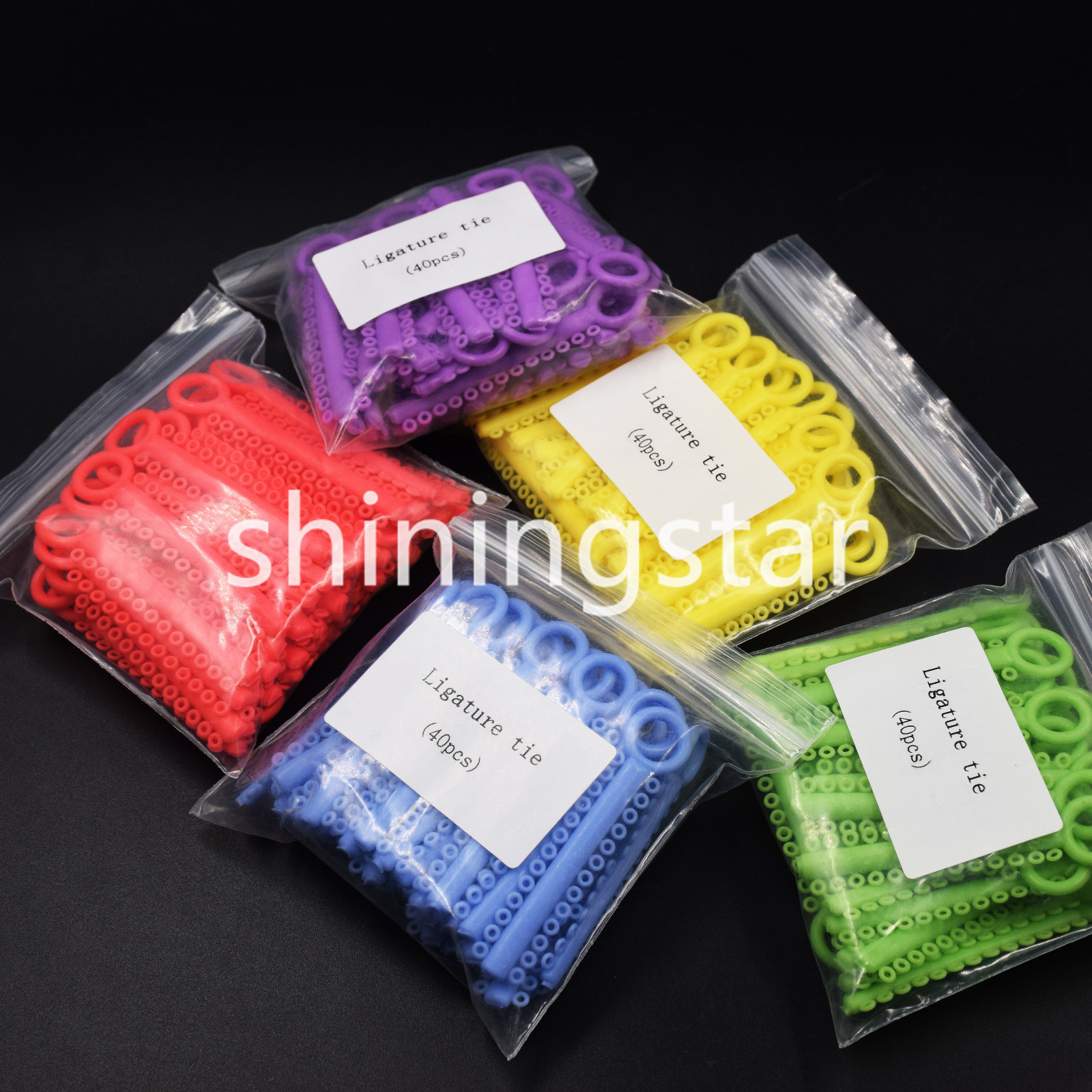 1040pcs Dental Orthodontic Elastic Ligature Ties Rubber Bands 36 Colors ...