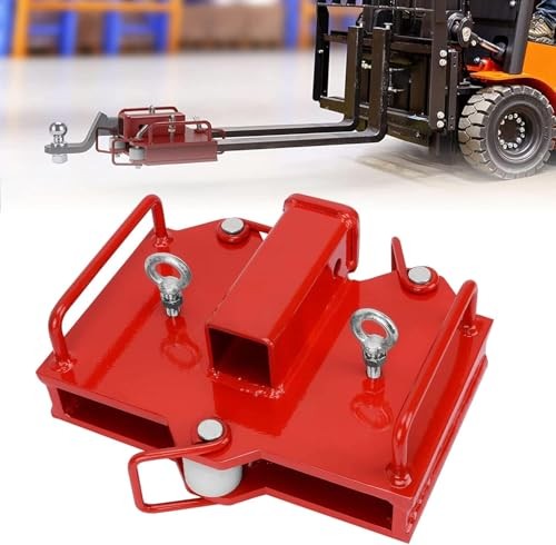 2'' Receiver for Dual Pallet Forks, 6500lbs Towing Forklift Trailer ...