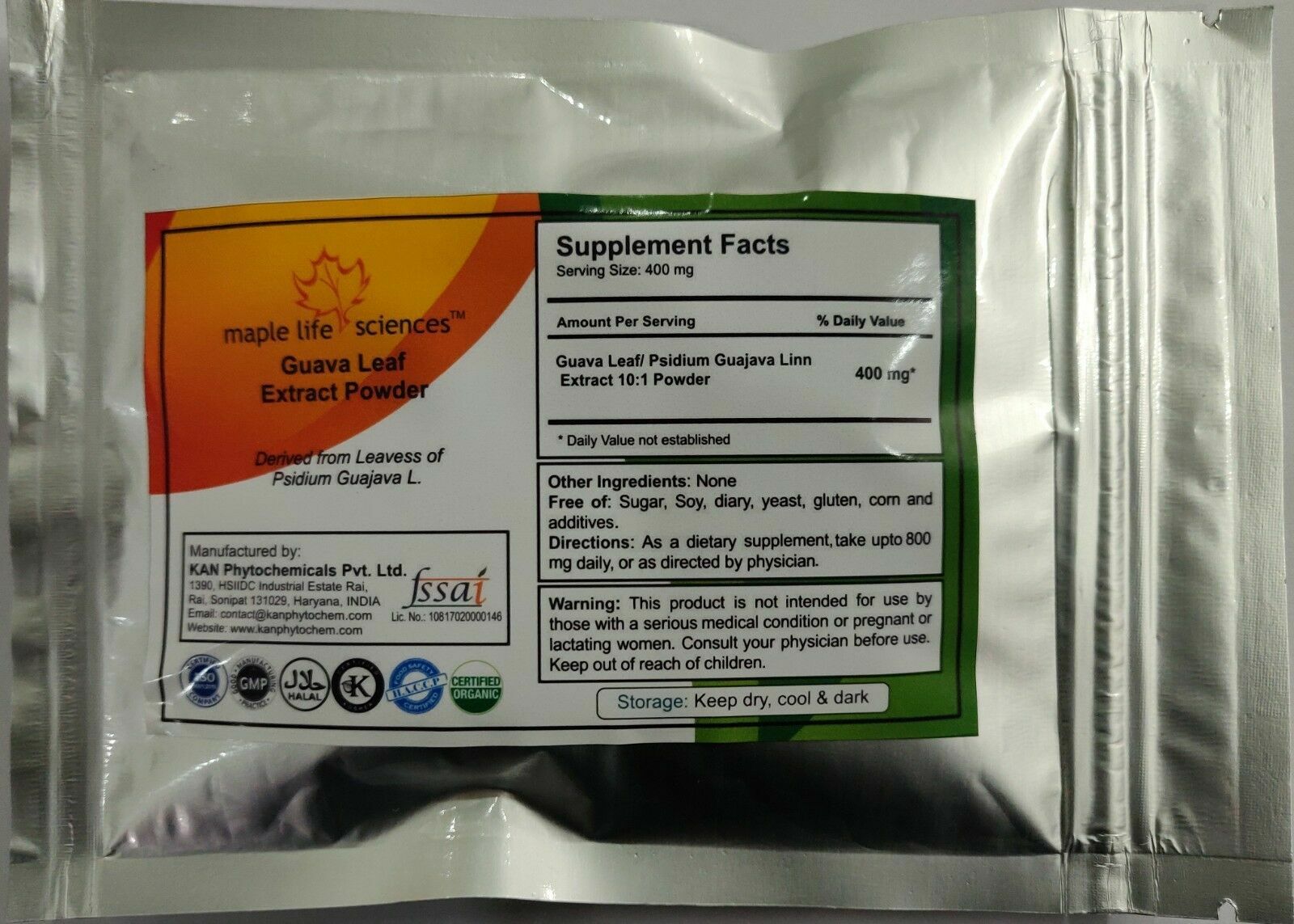 Guava Leaf 10:1 Extract Powder Psidium Guajava L. Extract Polyphenols ...