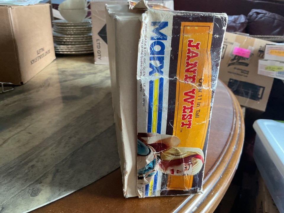 Vintage 1974 Marx Jane West Cowgirl Doll Toy Action Figure w/ Box 93.8% ...