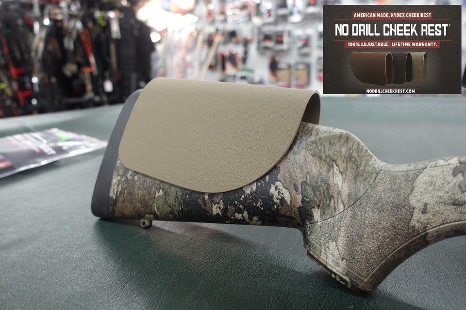 Kydex No Drill Cheek Rest for scoped long guns, American made! Coyote ...