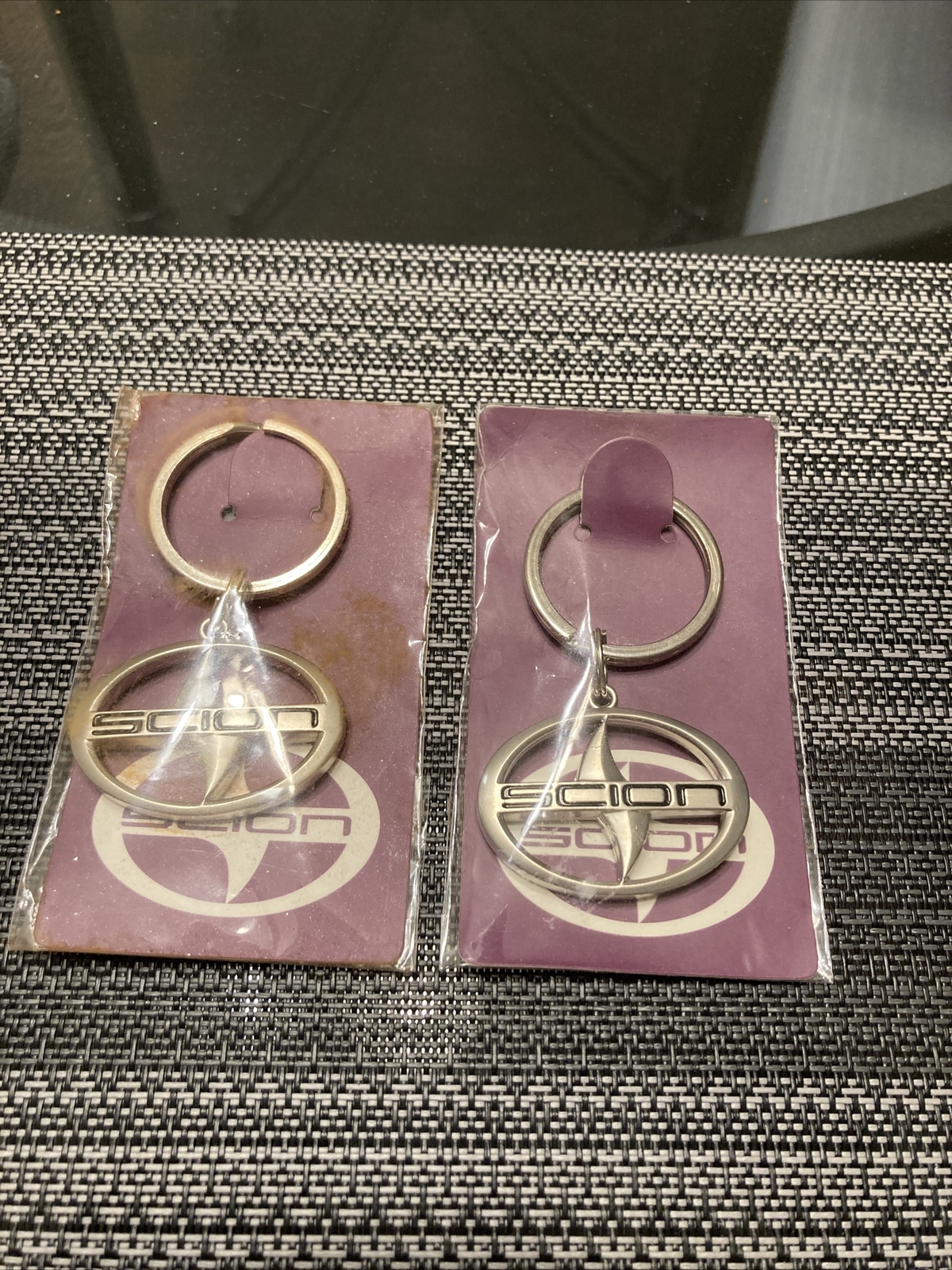 SCION Toyota Car Silver Metal Keychain NEW LOT OF 2 | eBay