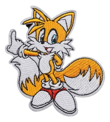 Sonic Tails Character Embroidered 3.5 Inches Tall Embroidered Patch | eBay