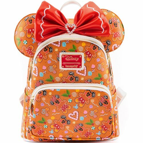 LOUNGEFLY X Disney Mickey & Minnie Mouse Gingerbread Mini Backpack and ...