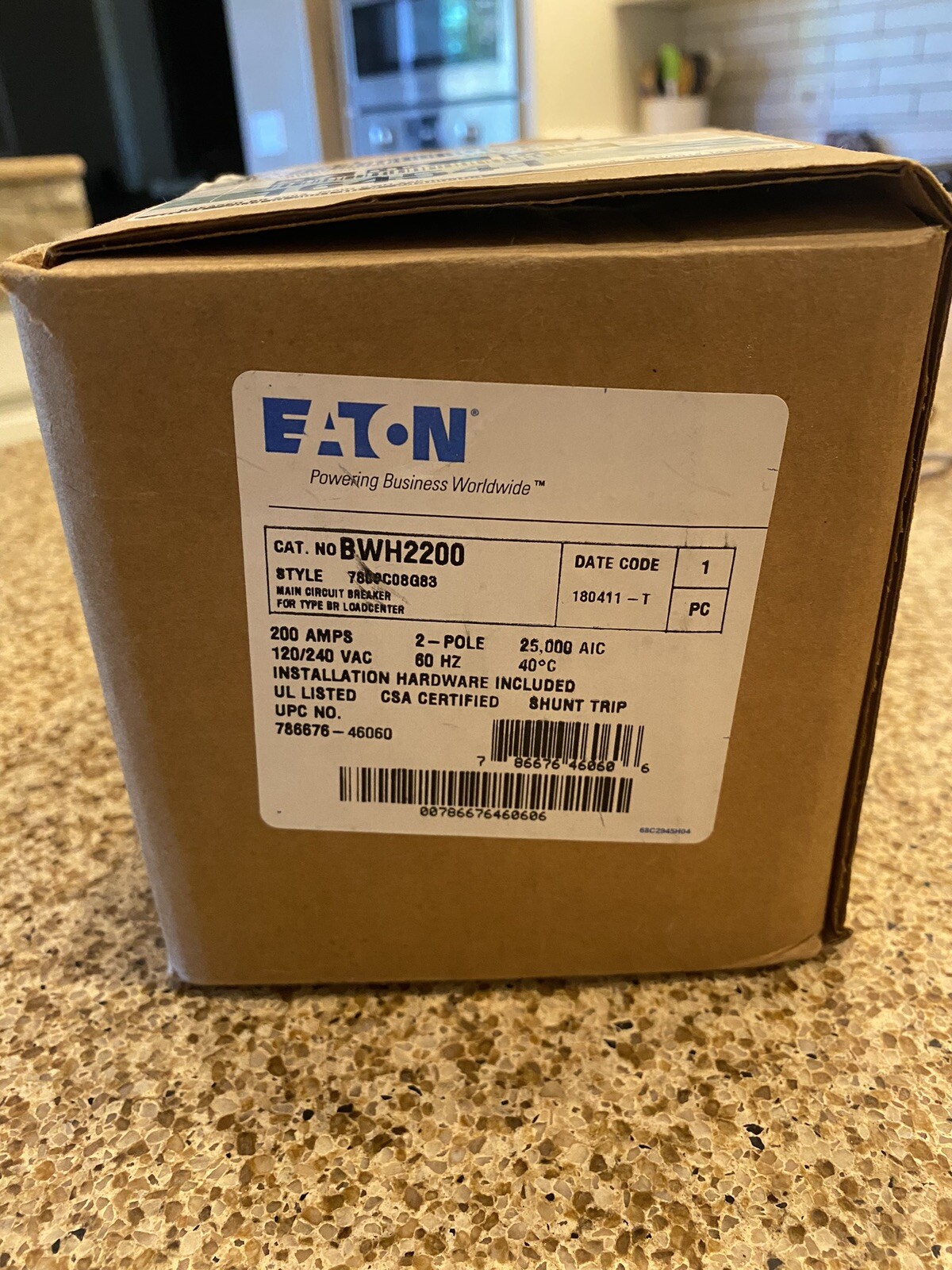 Eaton BWH2200 200A Main Circuit Breaker | eBay