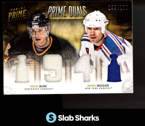 2013 PANINI PRIME #D-BM MARK MESSIER PAVEL BURE DUALS JERSEY /200 | eBay