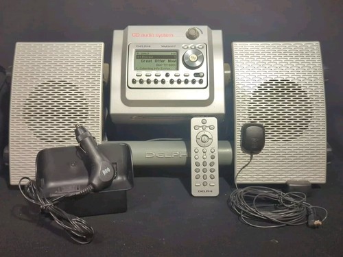 XM Satellite Radio Delphi SA10034 AM FM CD Portable Audio System w ...