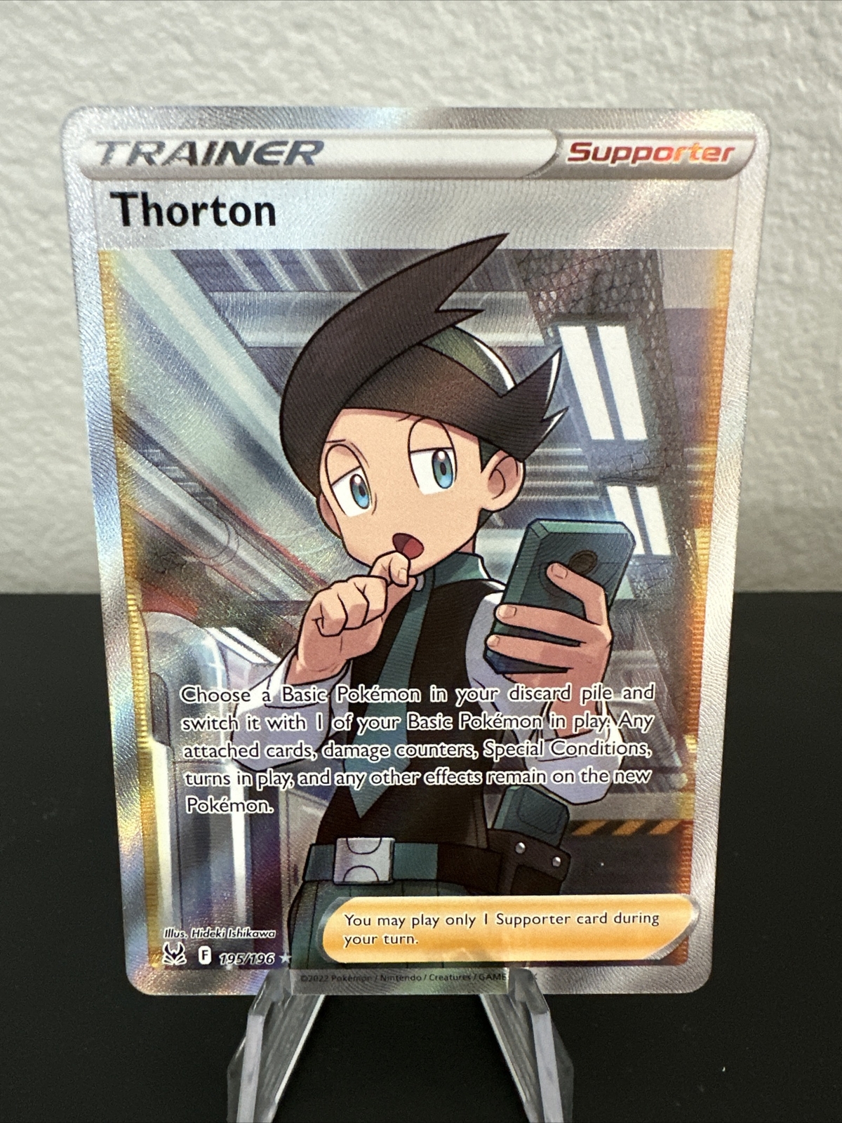 Pokémon TCG Lost Origin Thorton Full Art 195/196 Ultra Rare Holo - B | eBay