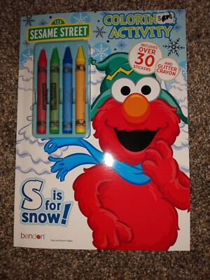 bendon Sesame Street Coloring & Activity Book 30 Stickers Crayons NEW ...