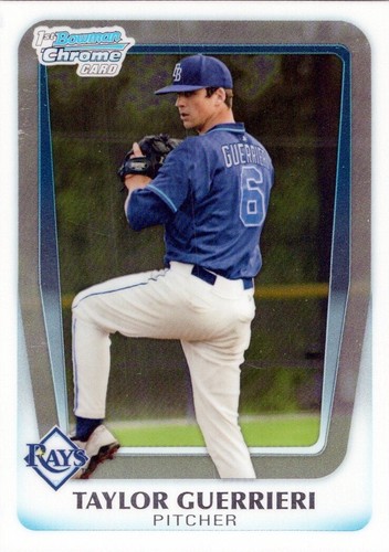 2011 Bowman Chrome Draft Prospects #BDPP38 Taylor Guerrieri Tampa Bay ...