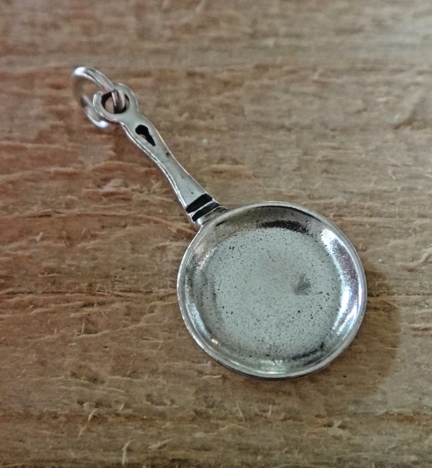 Sterling Silver 23x11mm Frying Pan Fancy Handle Charm | eBay
