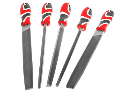 Werkstatt Metallfeile Set Hieb 2 Flach Dreikant Vierkant Halb Rund ...